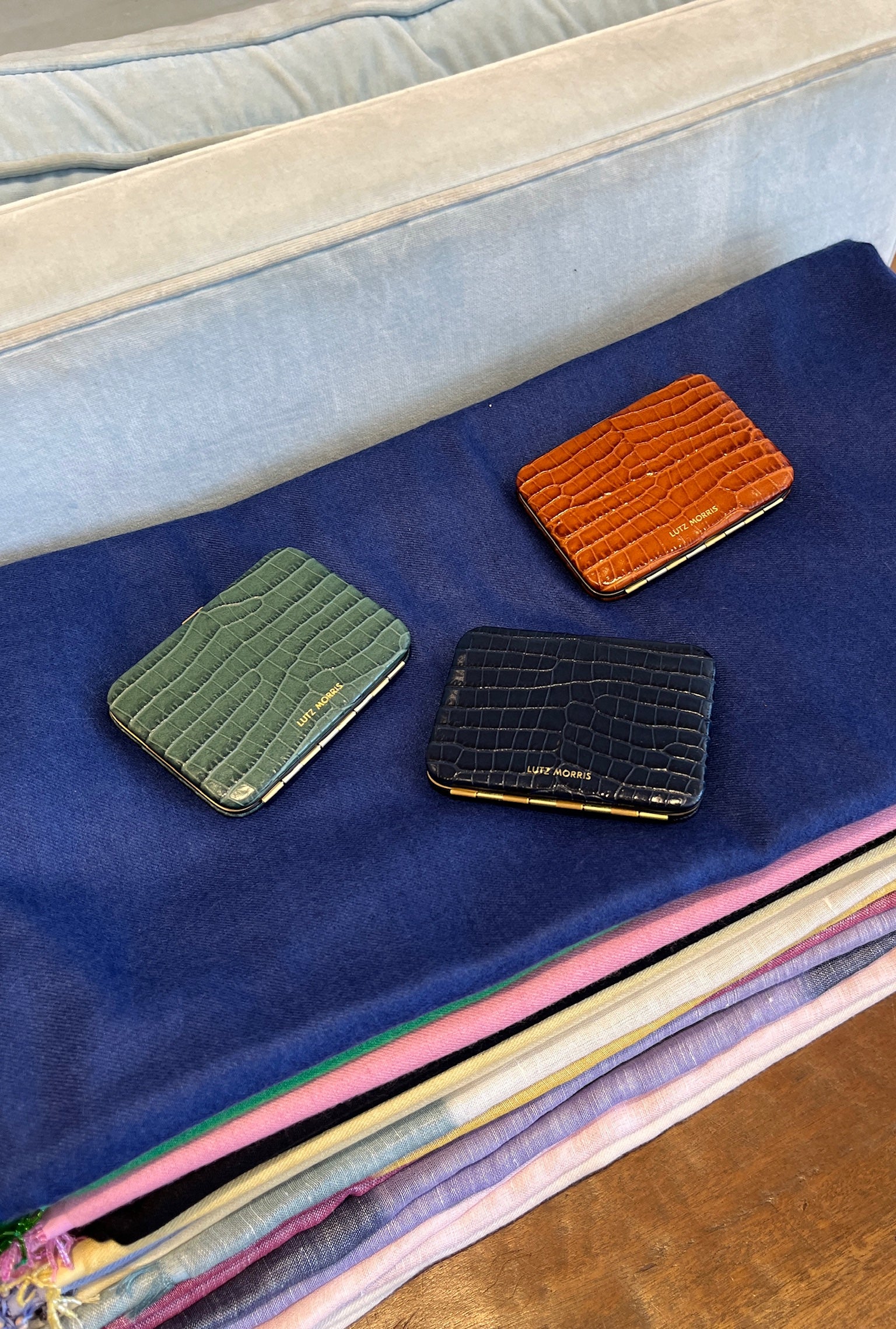 LUTZ MORRIS | CROCO NOLAN CARD HOLDER